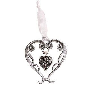 Cathedral Art in Loving Memory Heart Ornament with Locket