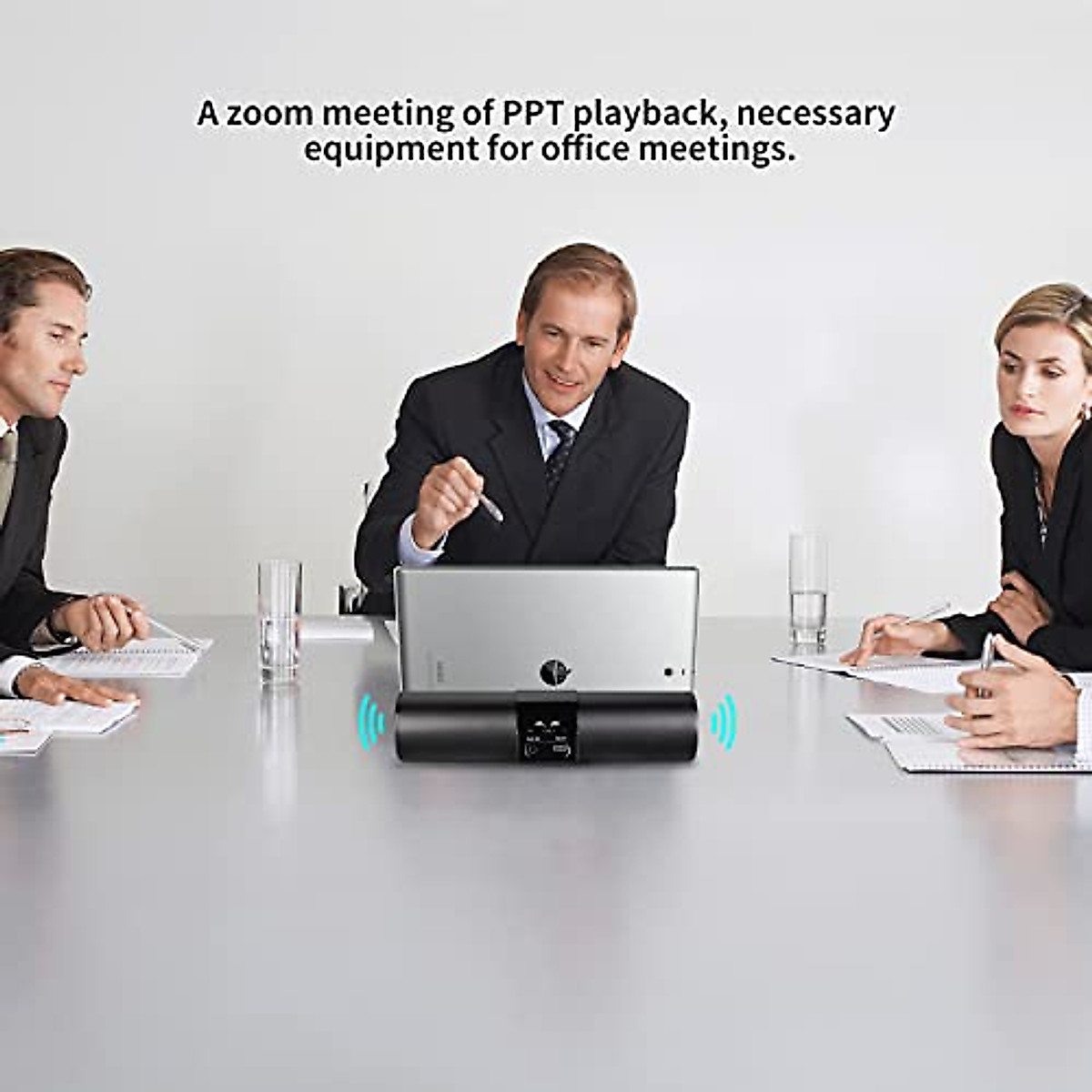 DORNLAT Wireless Bluetooth Speakers, Portable Phone Tablet Stand Holder Speaker, Dual Drivers Bass Stereo Dock Speaker for iPad, Phone, Outdoor, Travel, Home Party (Black)