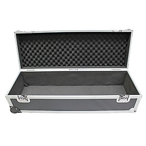 ProX XS-UTL12W ATA Utility Flight Travel Heavy-Duty Storage Road Case with Low Profile Wheels – 41"x11"x14" Exterior