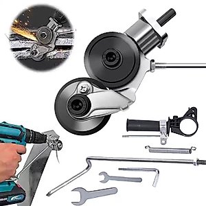 7PCS Electric Plate Cutter for Metal Drill, Sheet Metal Nibbler Drill Attachment, Sheet Metal Cutter Tool with Adapter, Easy Metal Plate Cutting for Iron, Whiteboard, Steel, Copper, Aluminum