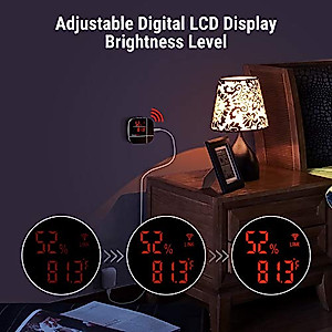 ThermoPro WiFi Thermometer Hygrometer TP90, Compatible with Alexa, Smart Humidity Temperature Sensor with App, Wireless Home Temperature and Humidity Monitor for Room Greenhouse Incubator Wine Cellar