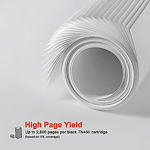 ejet Compatible Toner Cartridge Replacement for Brother TN450 TN420 TN-450 TN-420 for HL-2270DW HL-2280DW HL-2230 HL-2240 7360N 7860DW 7065DN Intellifax 2840 2940 Printer (4 Black)