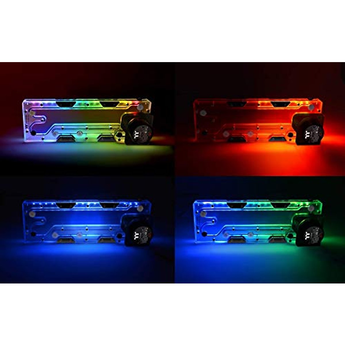 Thermaltake Pacific DP100-D5 Plus 360mm 200ml 16.8 Million Color RGB Alexa/Razer Chroma/5V Motherboard Syncable 6-Port G 1/4" Thread 5-Speed Adjustable D5 Pump Distro Plate Combo CL-W263-PL00SW-A