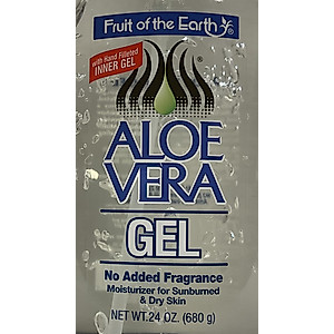 Fruit of the Earth Aloe Vera 100% Gel 24 oz (Pack of 3)