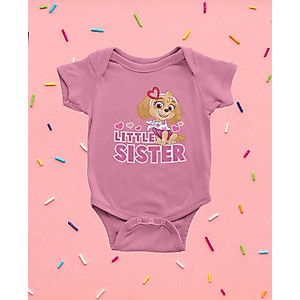 Paw Patrol Skye Little Sister Newborn Outfit Baby Girl Sibling Infant Bodysuit 12M (6-12M) Pink