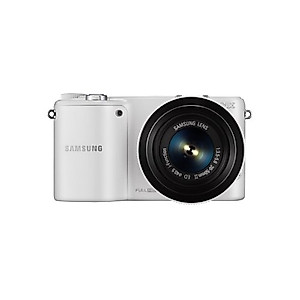 Samsung NX2000 20.3MP CMOS Smart WiFi Mirrorless Digital Camera with 20-50mm Lens and 3.7" Touch Screen LCD (White) (Discontinued by Manufacturer)