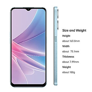 Oppo A78 Dual-SIM 128GB ROM + 8GB RAM (GSM only | No CDMA) Factory Unlocked 5G Smartphone (Glowing Blue) - International Version