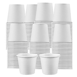Paper Cups,300 Pack 3 Oz Disposable Paper Cups Paper Coffee Cups,White Hot Cups Yogurt Cups,Test Cups for Coffee, Tea or Hot Chocolate