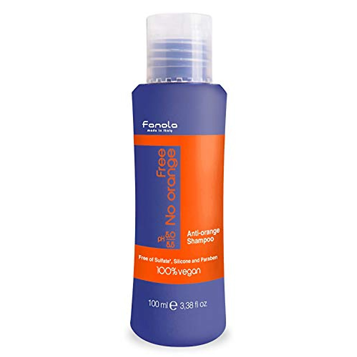 Fanola Free No Orange Vegan Shampoo or Mask (100 ml, Shampoo)