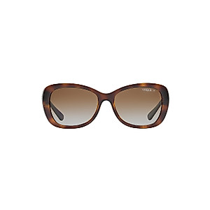 Vogue Eyewear Sunglasses Tortoise Frame, Brown Lenses, 55MM