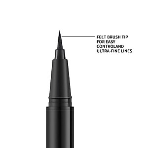 LAVONE Eyeliner-Liquid Waterproof Eyeliner Makeup | Quick Drying | Ultra-Fine Tip | Smudge-Proof Formula for Long-Lasting Eye Makeup, with Hair Clips – Black