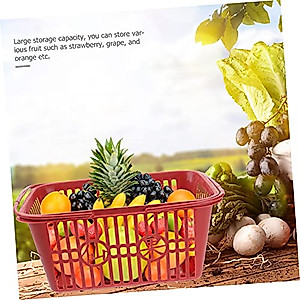16 Pcs Fruit Picking Basket Plastic Storage Basket Snack Baskets for Candy Containers Portable Organizer Bins for Bathroom Grocery Crate Mini Containers Fig Baskets Pack