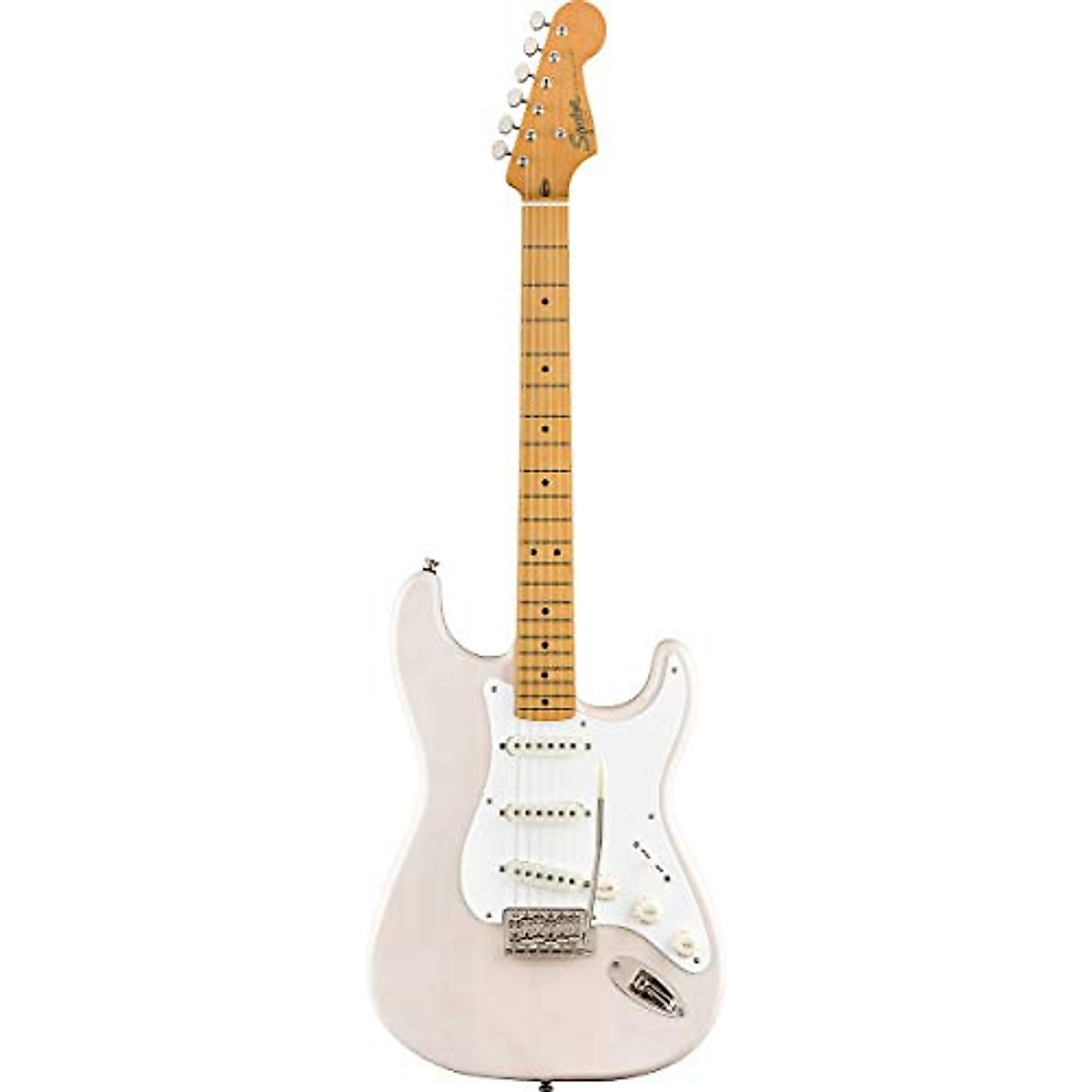 Squier Classic Vibe 50s Stratocaster Electric Guitar, with 2-Year Warranty, White Blonde, Maple Fingerboard