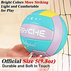 Wisdom Leaves Volleyball Official Size 5,Soft Volleyball for Indoor Outdoor Beach Park Games Play