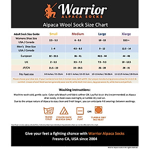 WARRIOR ALPACA SOCKS - Heavy-Duty Terry Lined Endurance Alpaca Socks (Lakeside Blue/Gold, Medium)