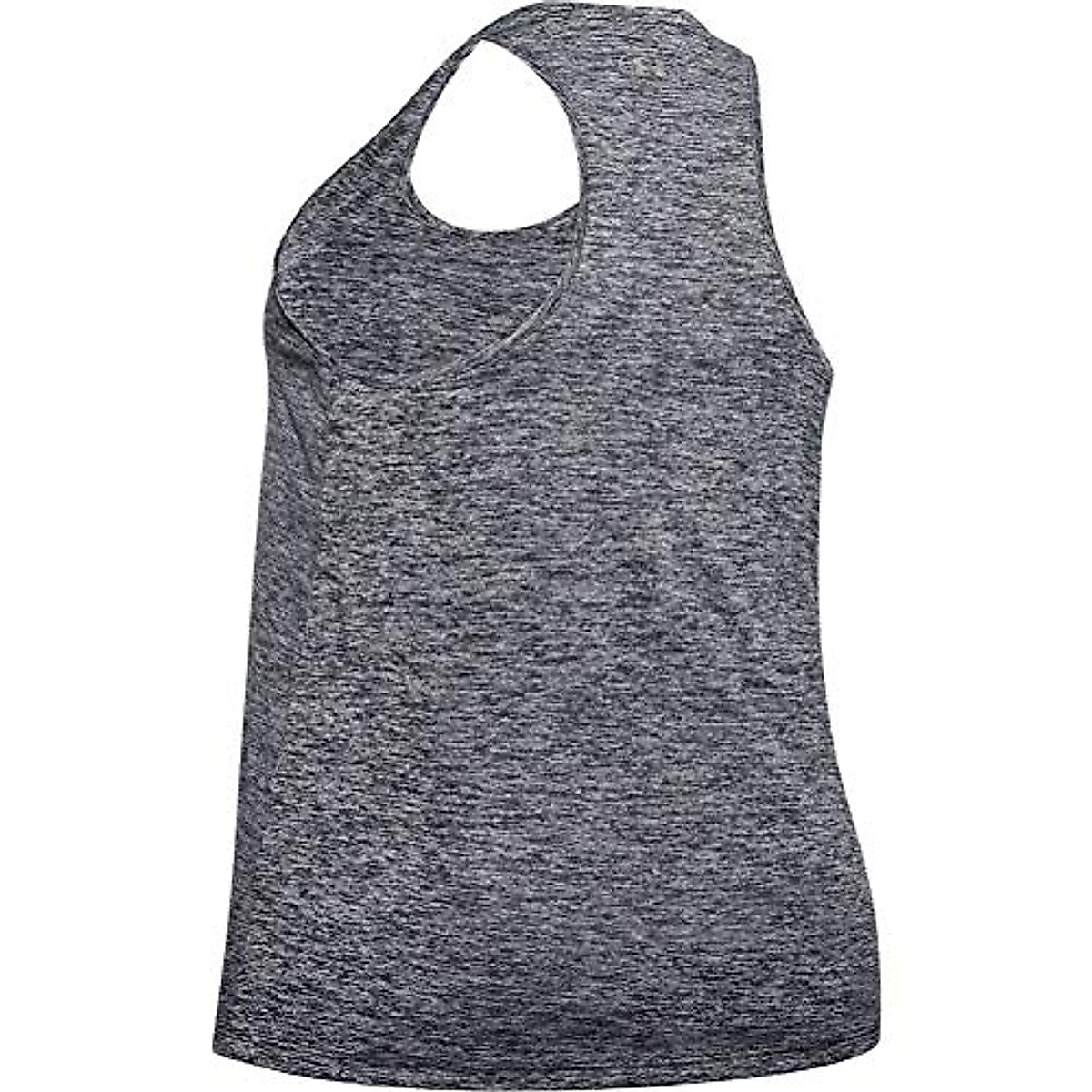 Under Armour Women's Tech Twist Tank Top , Black (001)/Metallic Silver , 3X