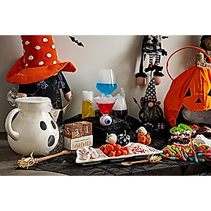 Mud Pie, White, Halloween Ghost Triple Dip Set, dish 6" x 13" | spoon 5 1/4"