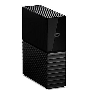 Western Digital 8TB My Book Desktop External Hard Drive, USB 3.0, External HDD with Password Protection and Backup Software - WDBBGB0080HBK-NESN