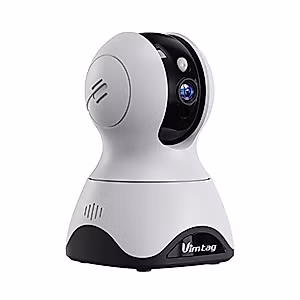 VIMTAG 1080P Dog Camera, Baby Monitor Plug-in WiFi Pet Camera with Pan/Tilt/Zoom, Motion/Sound Detection, 2 Way Audio, IR Night Vision, Remote View for Home Indoor Security Camera