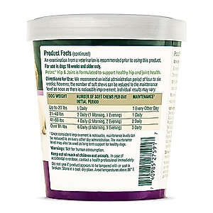 PetNC Natural Care Hip and Joint Soft Chews for Dogs, 90 Count,Liver,0.03 pounds