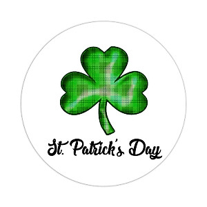 50 PCS Cute St.Patrick's Day Shamrock Lucky Stickers 2in Spring St Patrick's Day Gift Stickers Round Tag Envelope Seals for Laptop Bottle Bags St.Patrick's Day Gifts for Girls Kids Men Women