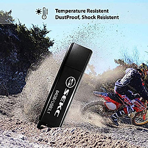 SEKC 256GB USB3.1 Flash Drive, Read Speed up to 130MB/s, Black - SDA20256G