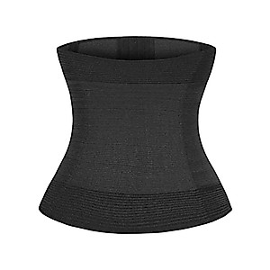 Verdusa Women's Underbust Sport Girdle Waist Trainer Slimming Corsets Hourglass Body Shaper Black S
