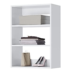 Closet Shelves - Modular Closet System with Shelving - Corner Closet System - Closet Organizers and Storage Shelves (White, 19.5 inches Wide) Closet Shelving