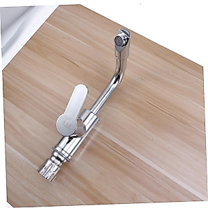 DOITOOL Water Faucet Vanity Faucet Kitchen Faucet Water Tap Bath Basin Mixer Tap Rotate Faucet Utility Sink Faucet Pull Down Kitchen Faucet to Rotate Bathroom Cabinet Household