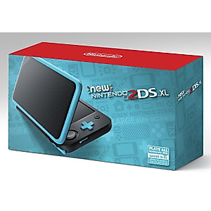 Nintendo New 2DS XL - Black + Turquoise (Renewed)