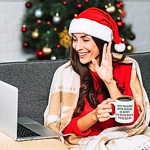 Arsemica Funny Christmas Coffee Mug, 11oz Christmas Story Drinking Cup Merchandise, Novelty Holiday Party Cups for Table Decorations, Xmas White Elephant Gifts for Women Men (Horry)