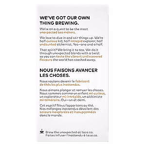 TAZO Passion Enveloped Hot Tea Bags Herbal, Caffeine Free, Non GMO, 20 count (Pack of 6)