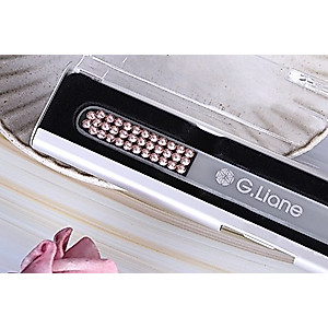 Glass Nail File With Austria Crystals – G.Liane Professional Crystal Fingernail Files In Aluminum Case Perfect Manicure Set For Women Men Kids Nail Care Gift Set (Pink Crystals)