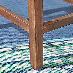 Christopher Knight Home Amantani Outdoor Acacia Wood Counter Stools, 2-Pcs Set, Mahogany Brown