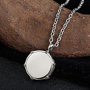 Drummer Gifts for Men and Women - Music Jewelry for Men and Women for Rock Drummers or Drumline Merch a Great Gfit for Drummers Men that play Rock Drums great Snare Drum Chain Gift for Drummer