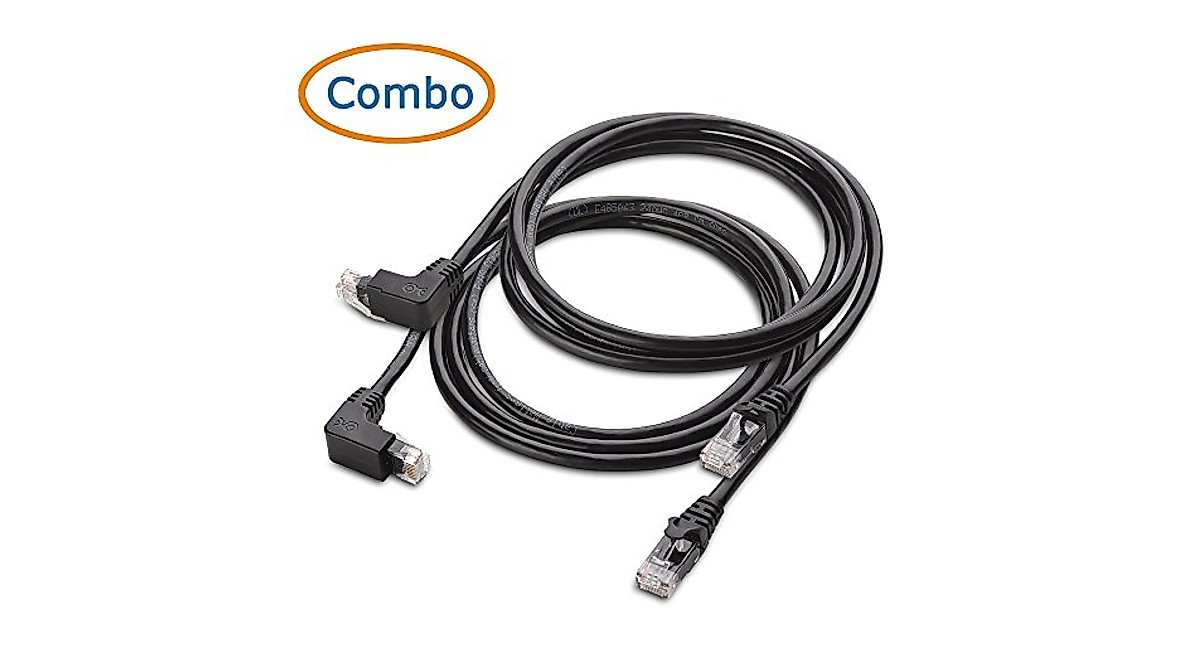 Cable Matters 10Gbps Cat 6 Right Angle Ethernet Cables