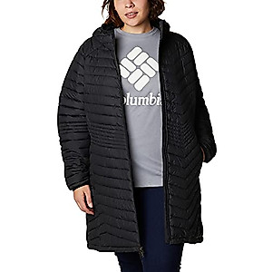 Columbia Women’s Powder Lite Mid Jacket, Winter, Water Repellent Black, X-Large