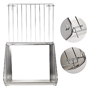 tonchean Hay Feeder Wall Mount for Horses, Metal Goat Hay Feeder Heavy Duty Wall Hay Rack Less Wasted Grass Holder for Cattle Sheep Livestock