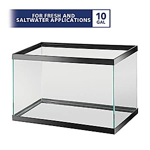 Aqueon Standard Glass 10 Gallon Rectangular Tank for Aquariums & Terrariums