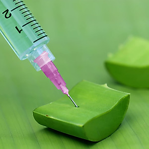 50 Pack 3ml Luer Lock with 18 Gauge 1.5 Inch for Scientific Labs Measuring and Dispensing, Individually Sealed Wrapped