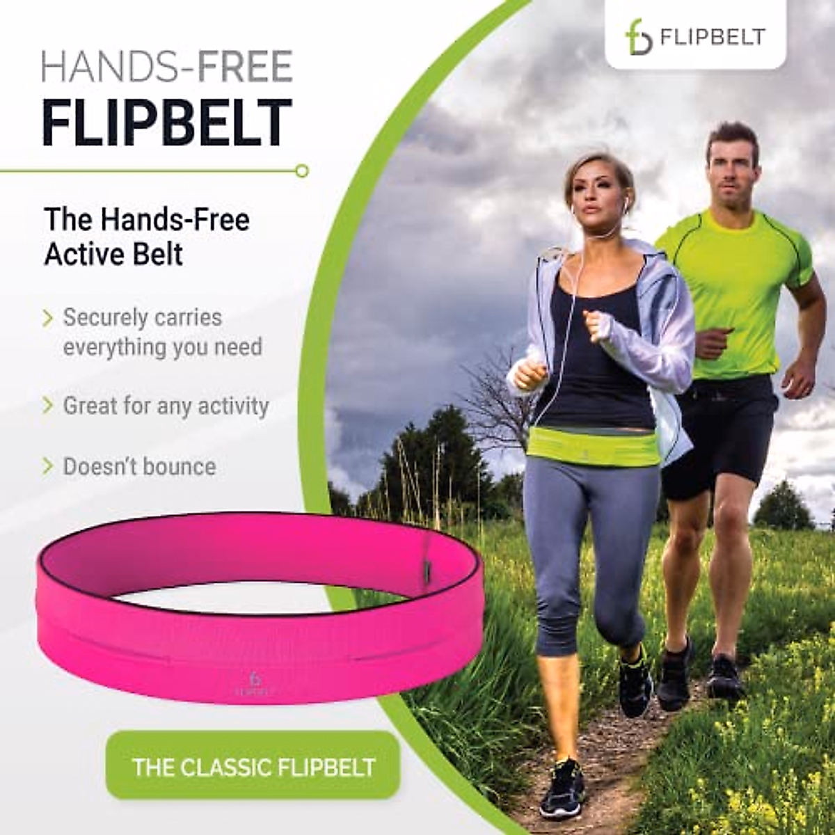 FlipBelt Men's FB0114-HPK-M.1, Hot Pink, Medium
