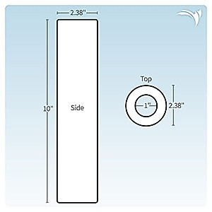 AQUATICLIFE 10-Inch Sediment Pre-Filter, Aquarium RODI Reverse Osmosis Deionization Water Filter Replacement Cartridge, 5-Micron.