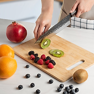 Japanese Chef Knife, 8 Inch Gyuto Chef Knife, 3 Layers 9cr18mov Clad Steel Chef Knife with Octagonal Handle, Professional Kitchen Knife For Home And Restaurant, sushi Knife - chefs Knife