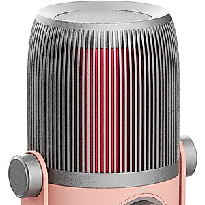 THRONMAX USB Gaming Microphone with High-Res Metering, Condenser Desktop Mic for PC, PS4, PS5 and Mac,96 kHz / 24-Bit Audio, LED Lighting Voice Effects for Streaming&Podcasting,Twitch, YouTube,(Pink)