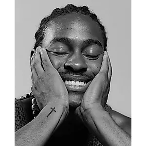 Inkbox Temporary Tattoos, Semi-Permanent Tattoo, One Premium Easy Long Lasting, Water-Resistant Temp Tattoo with For Now Ink - Lasts 1-2 Weeks, Cross Tattoo, 2 x 2 in, Crotth