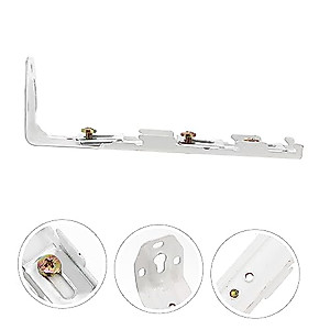 Garneck 12 Pcs Curtain Fixing Accessories Ceiling Track Ceiling Mount Ceiling Track Roller Hooks Curtain Track Mounting Brackets Curtain Rods Holders Metal Shower Curtain Hooks Tool Stand