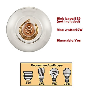 SHAWNKEY Modern Bushed Gold Pendant Light Fixture with Globe Clear Glass Shade Pendant Lighting for Kitchen Island Hanging Lighting