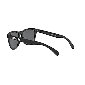 Oakley OO9013 Square Sunglasses, Matte Black/Prizm Black Polarized, 55 mm