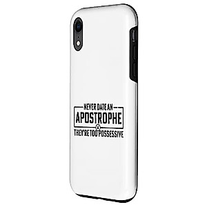 iPhone XR English Apostrophe Funny Language Teacher Teaching Graphic Case