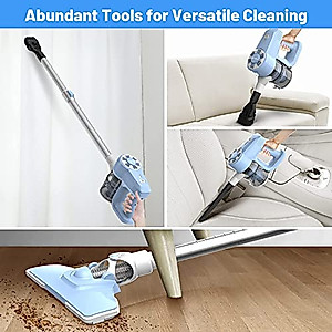 UMLo Cordless Vacuum Cleaner, 6-in-1 Lightweight Stick Vacuum with 2200 mAh Battery, Powerful Rechargeable Vacuum Cleaner, 40 Mins Max Runtime, Perfect for Hardwood Floor Carpet Pet Hair Home-N3